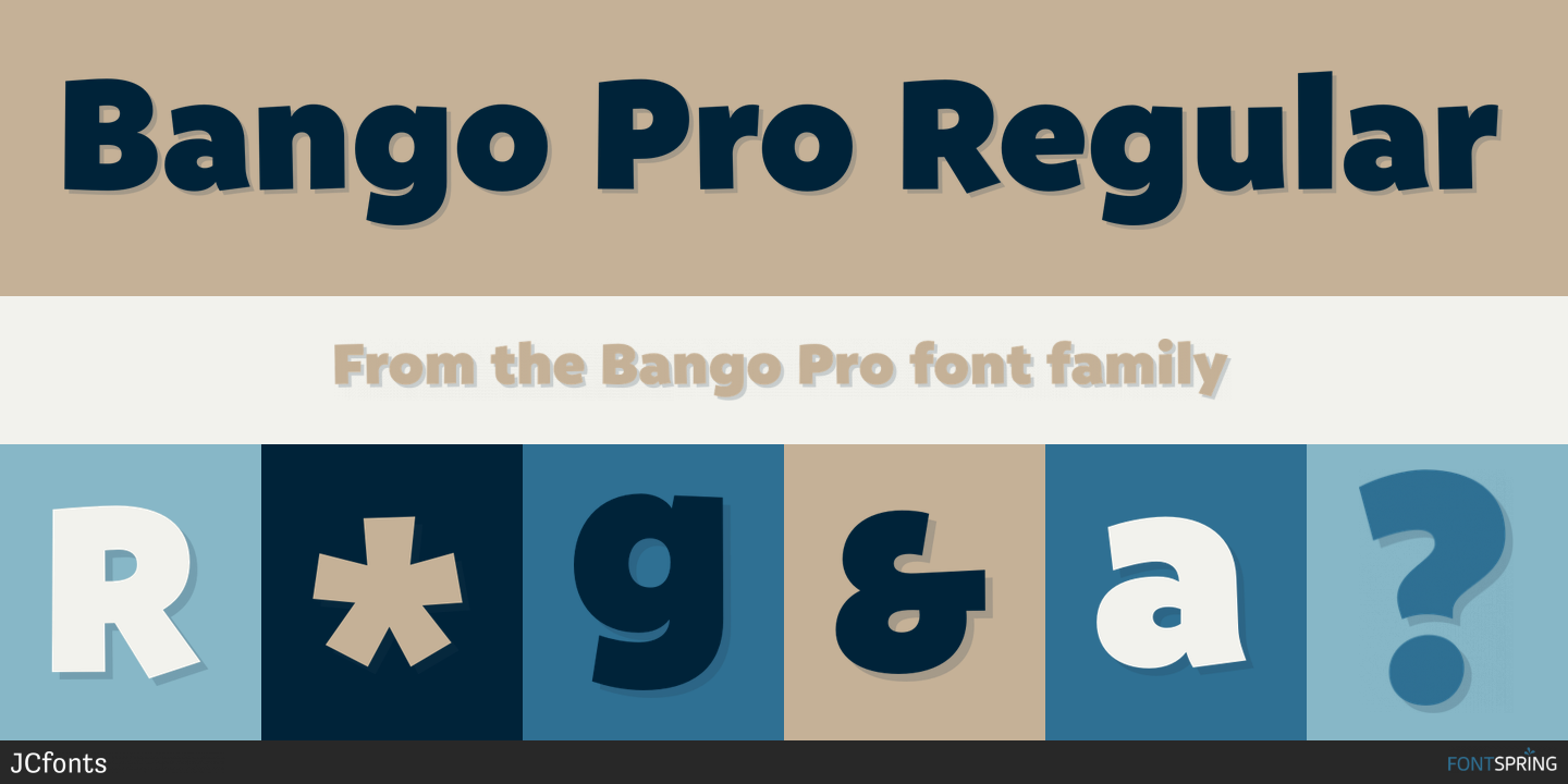 Fonts similar to Bango Pro