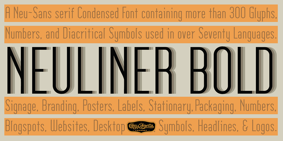 Neuliner Outline Font