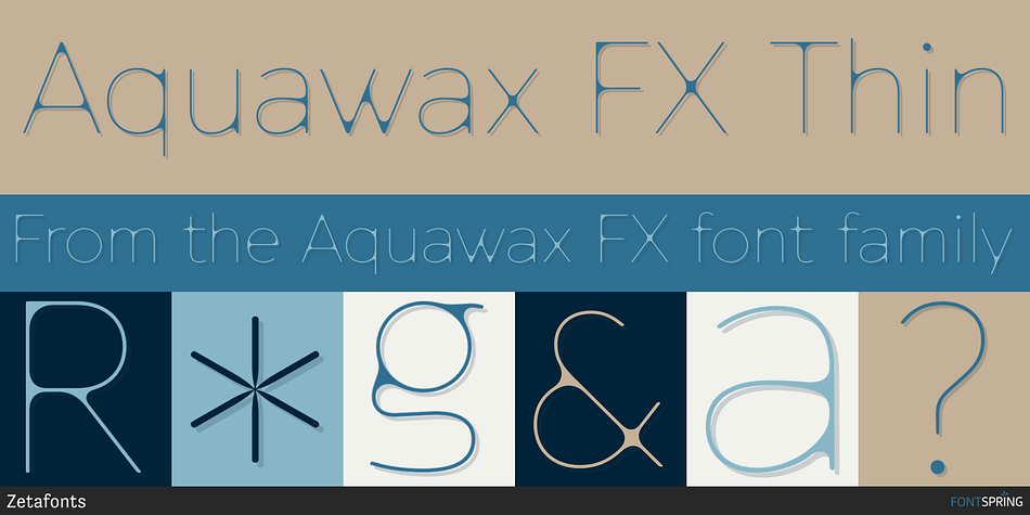 Aquawax FX Thin Font