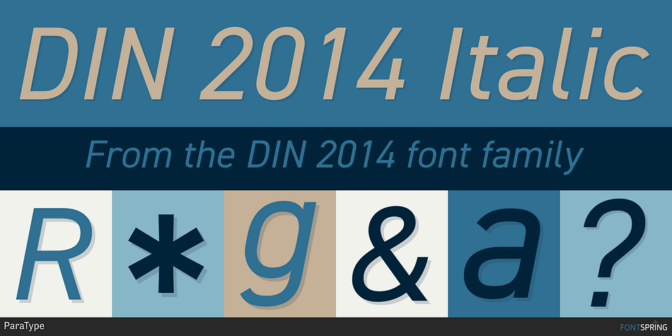 DIN 2014 Normal Font