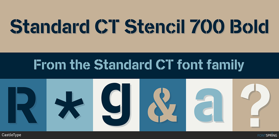 Standard CT Stencil 700 Bold Font