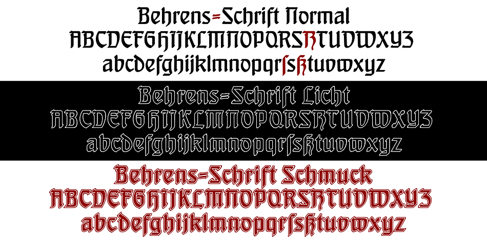 Behrens Schrift Font Family by ingoFonts - Fontspring