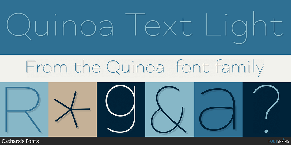 Quinoa Text Light Font