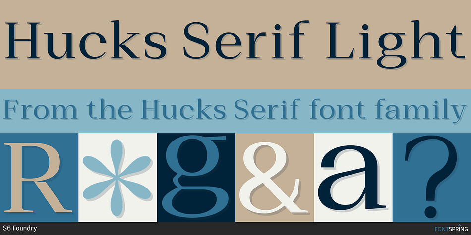 Hucks Serif Light Font