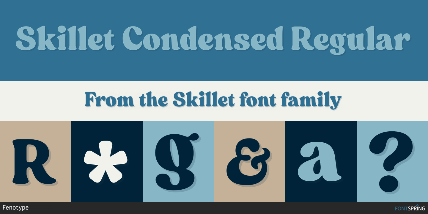 Fonts similar to Skillet