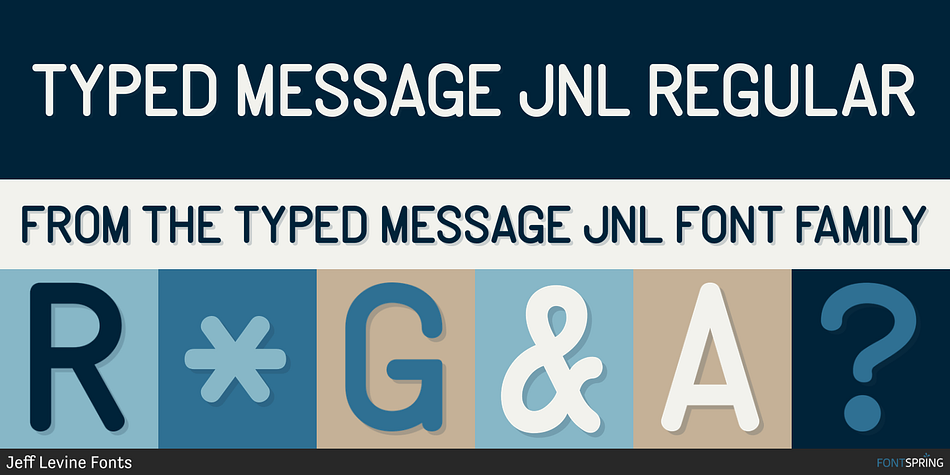 Typed Message JNL Regular Font