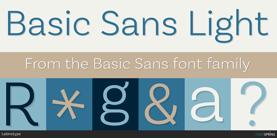 Basic Sans Basic Font | Fontspring