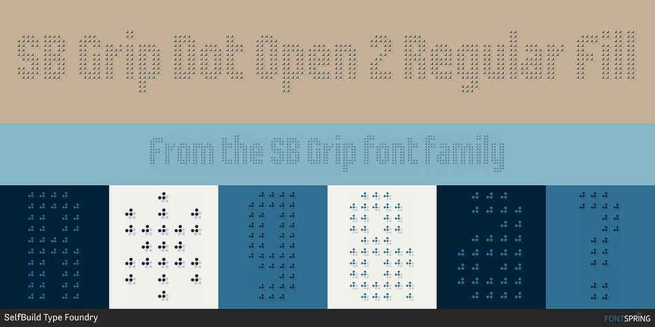 SB Grip Dot Open 2 Regular Fill Font