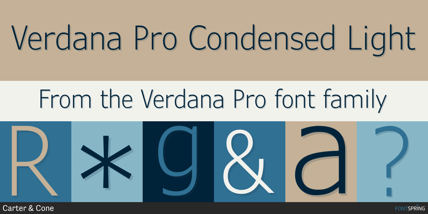 Fonts similar to Verdana Pro