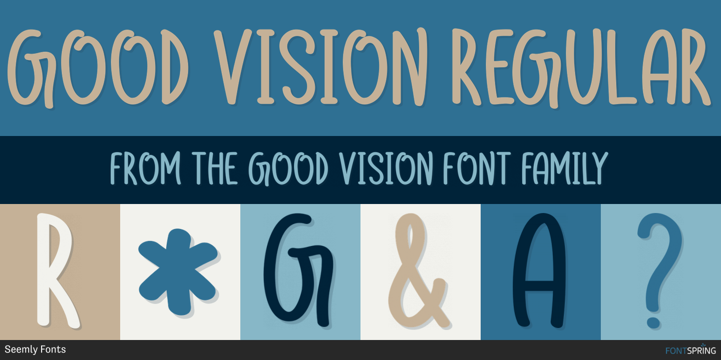 Fonts similar to Good Vision