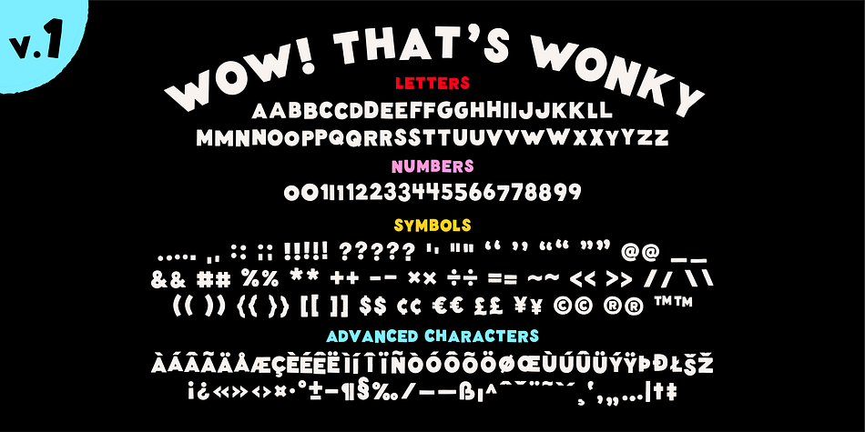 Wonky Font Font