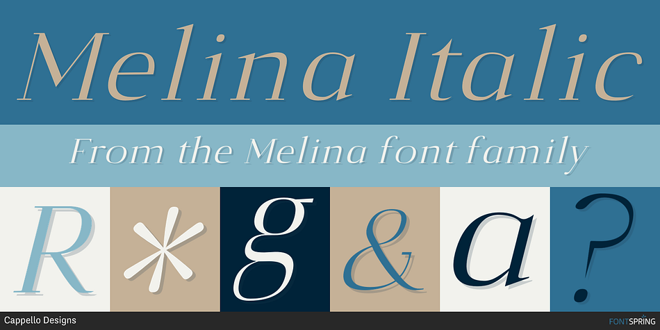 Melina Italic Font