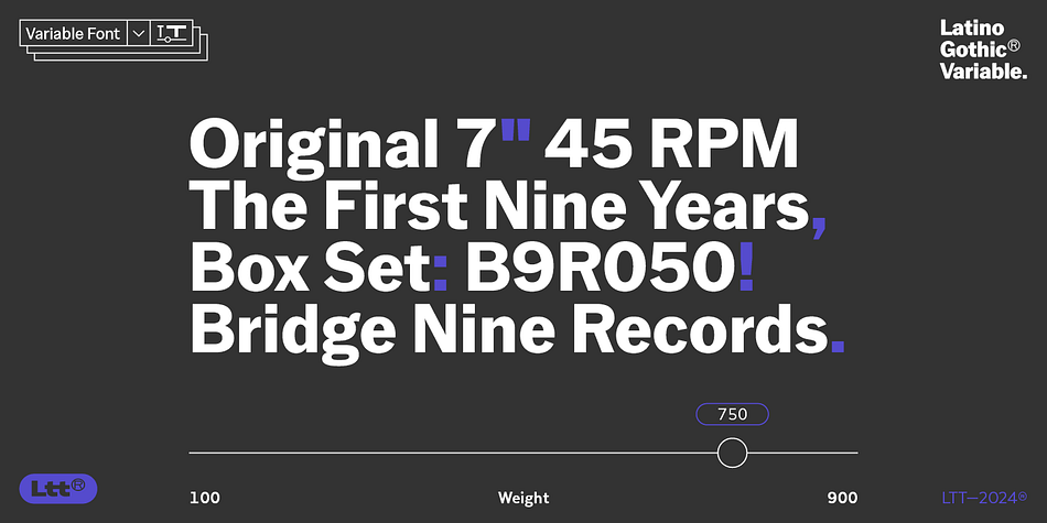 Latino Gothic Variable Font