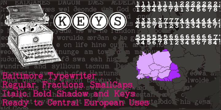 Baltimore Typewriter Font