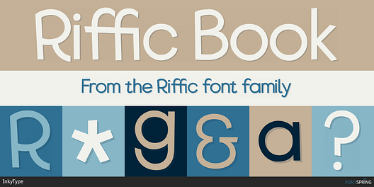 Fonts similar to Riffic