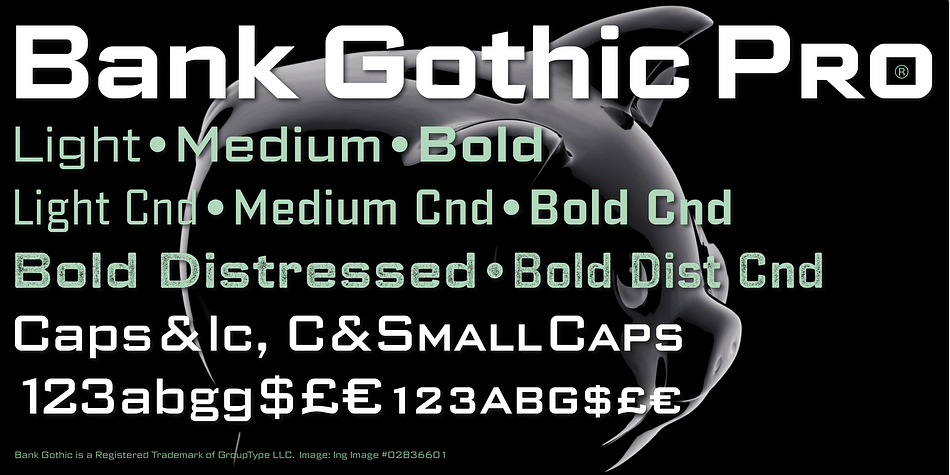 Bank Gothic GT Font Family by FontHaus - Fontspring