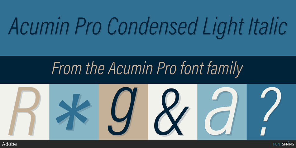 Acumin Pro Condensed Font