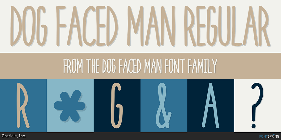 Dog Faced Man Regular Font