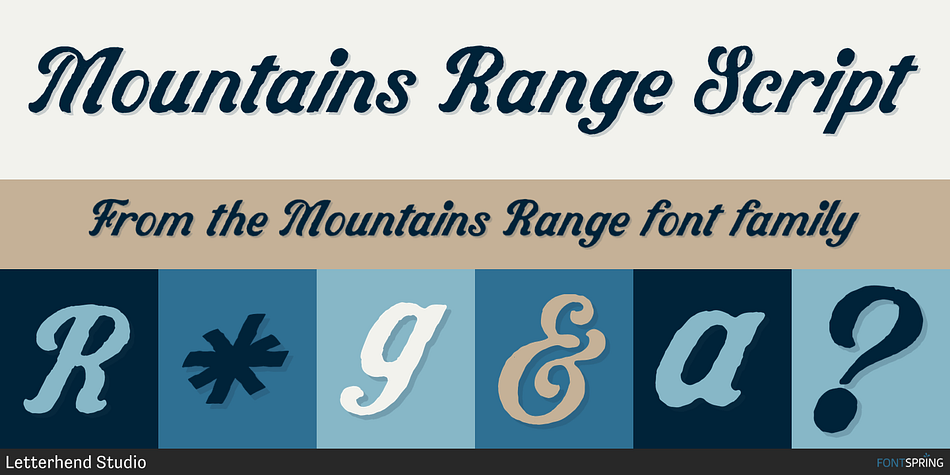 Mountains Range Script Font