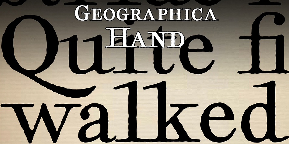 Geographica Hand Font
