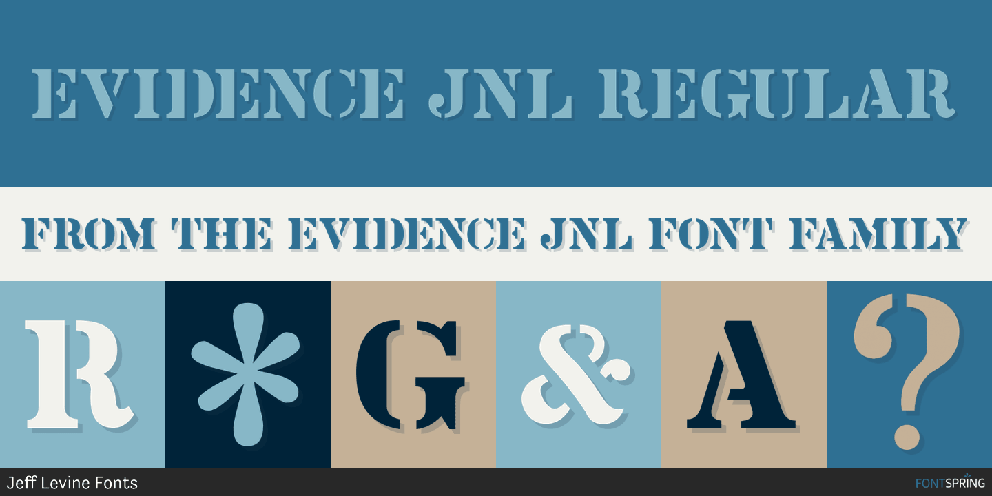 Evidence JNL Font