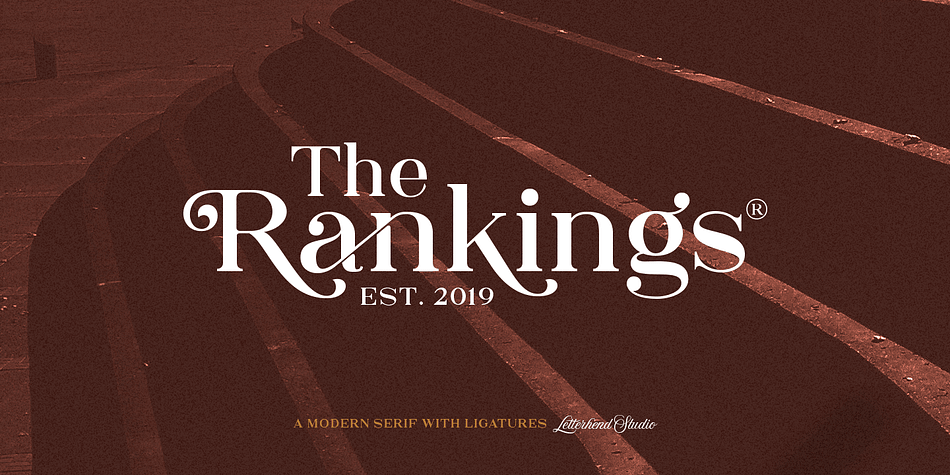 The Rankings Font