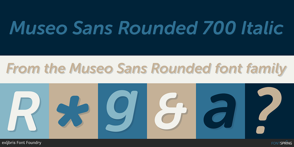 Museo Sans Rounded Italic Font