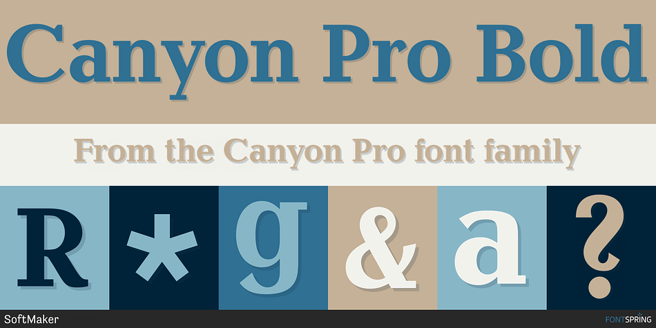 Canyon Pro Bold Font