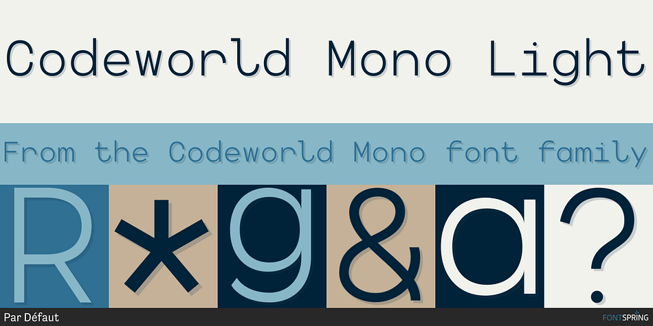 Codeworld Mono Light Font