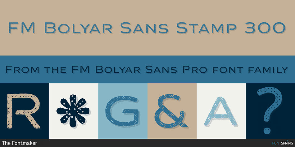 FM Bolyar Sans Stamp 300 Font