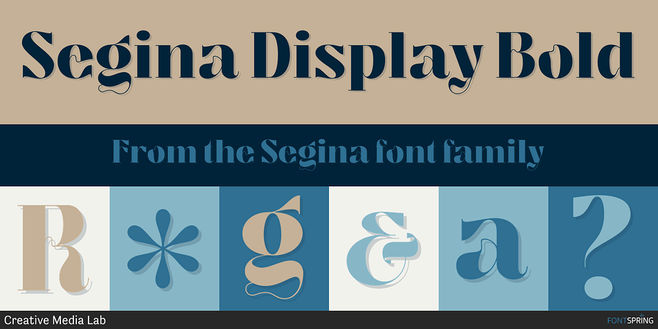 Segina Display Bold Font