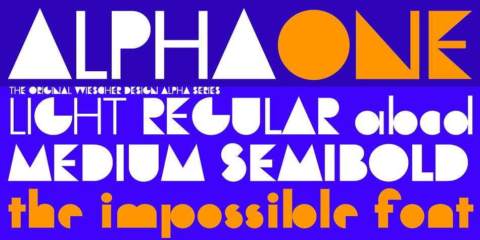 AlphaOne Font