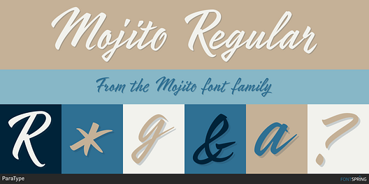 Fonts similar to Mojito