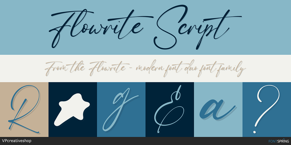 Flowrite Script Font