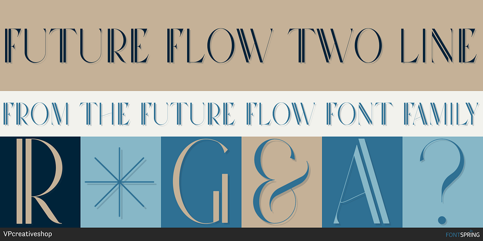 Future Flow Two Line Font