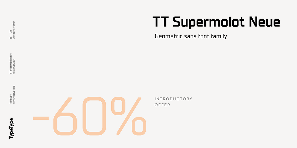 TT Supermolot Neue Font Family by Typetype - Fontspring