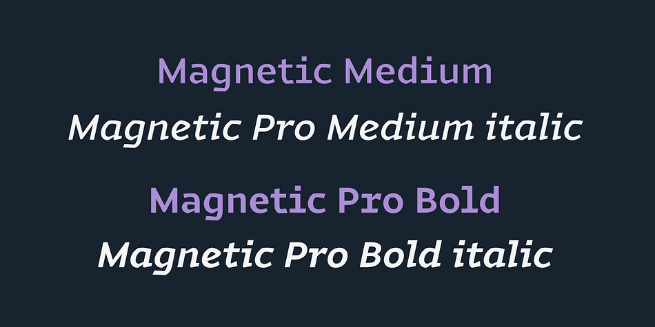 Magnetic Pro Font