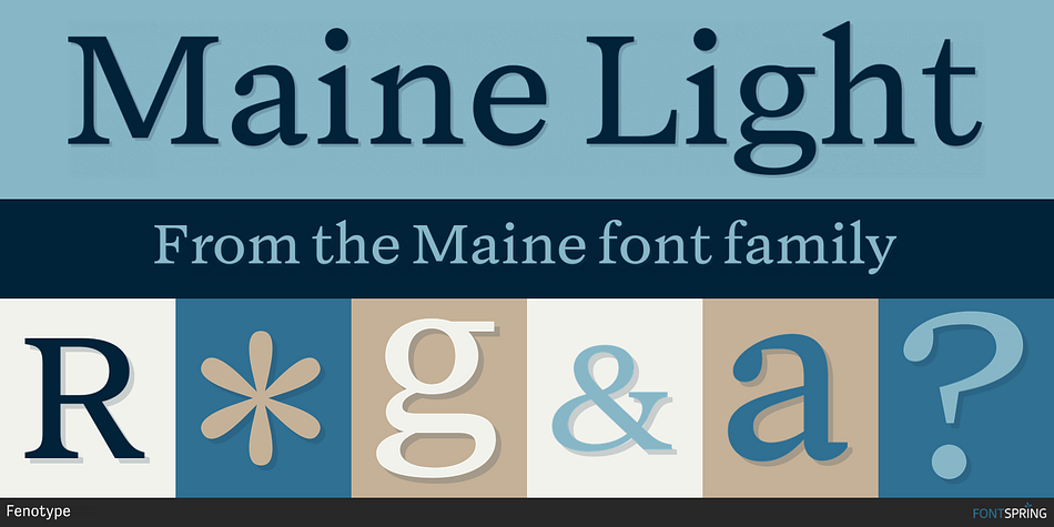 Maine Light Font