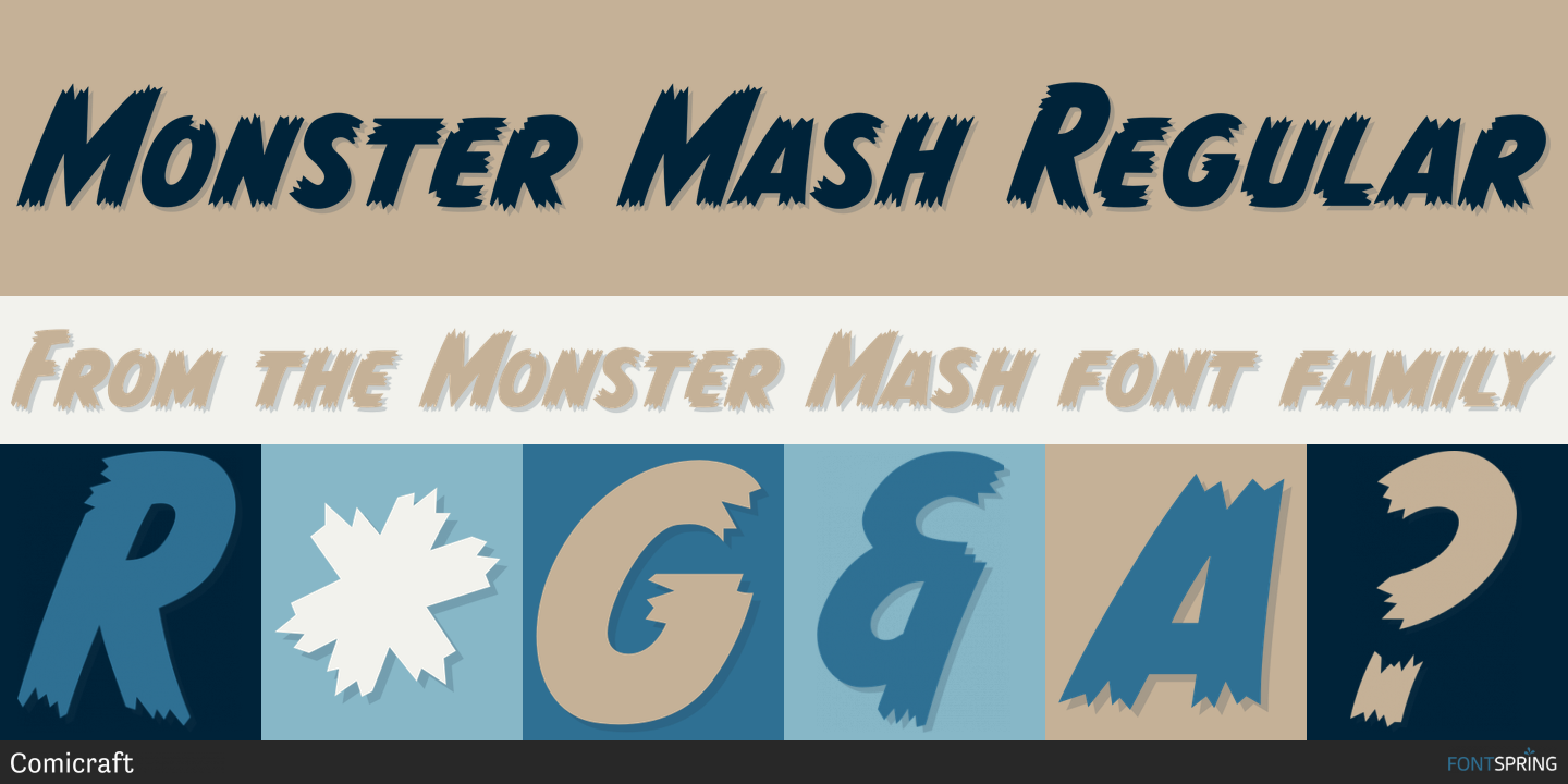 Fonts similar to Monster Mash