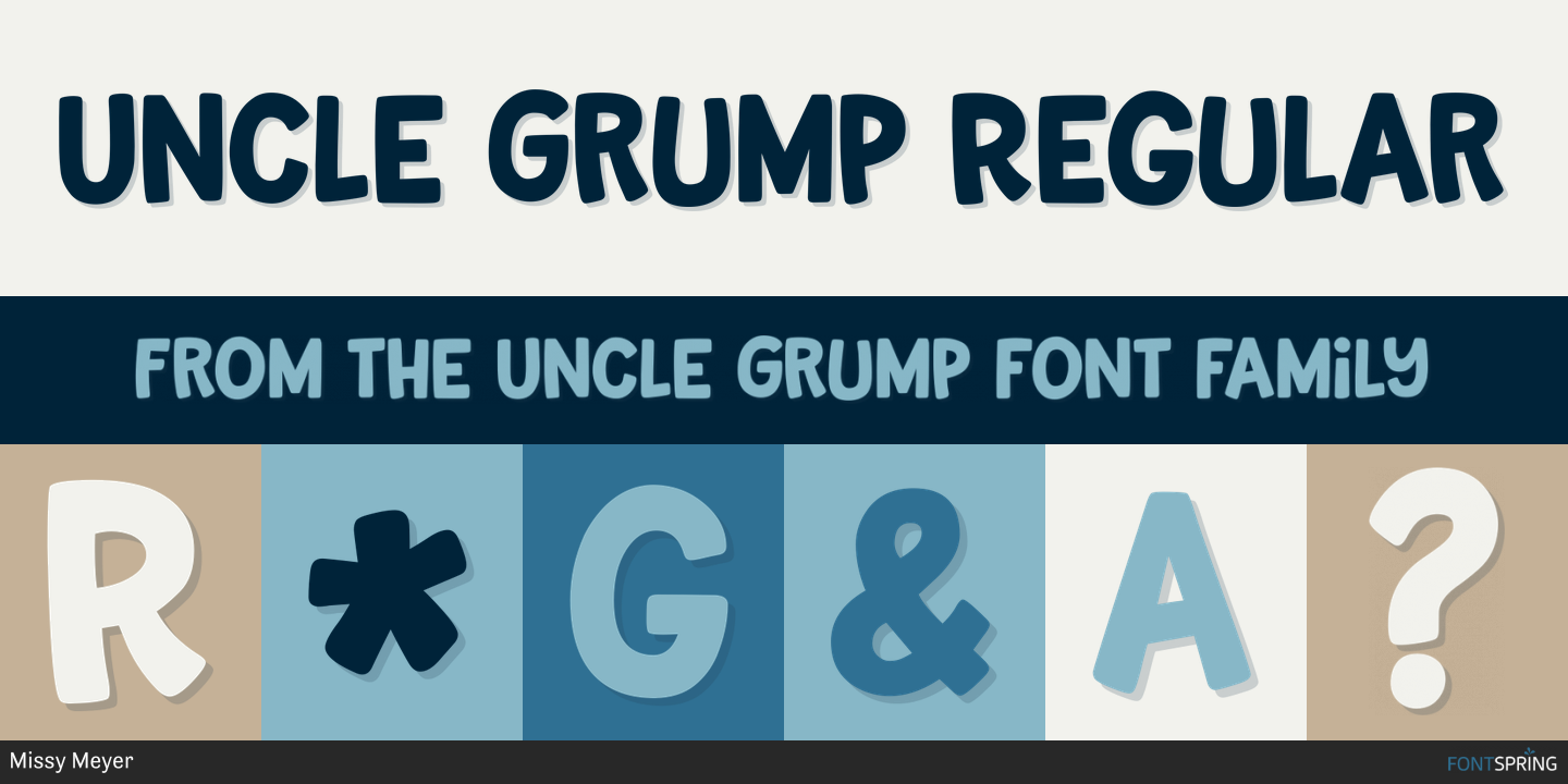 Fonts similar to Uncle Grump