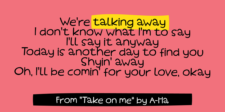 Talking Away Font