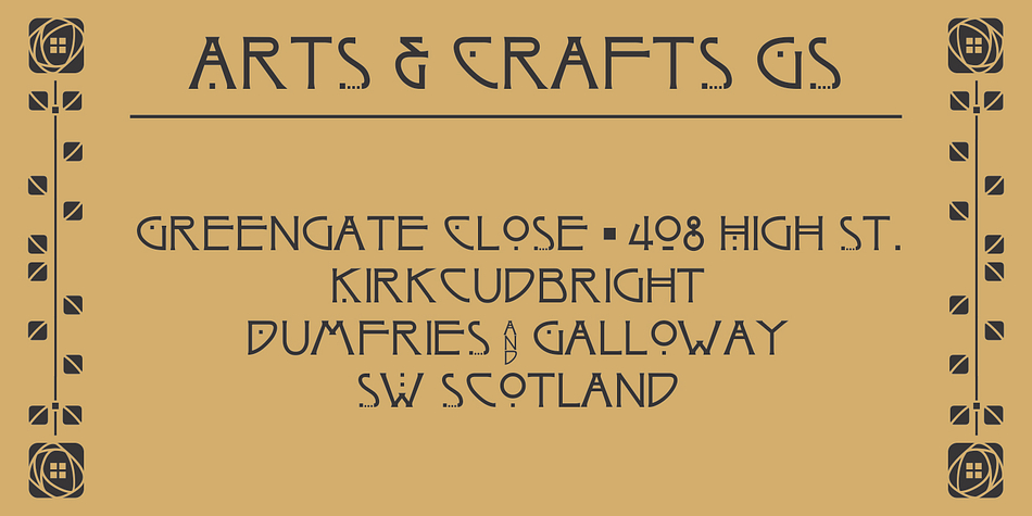 Arts and Crafts-GS Font
