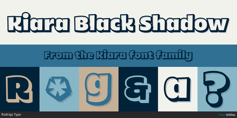 Kiara Black Shadow Font