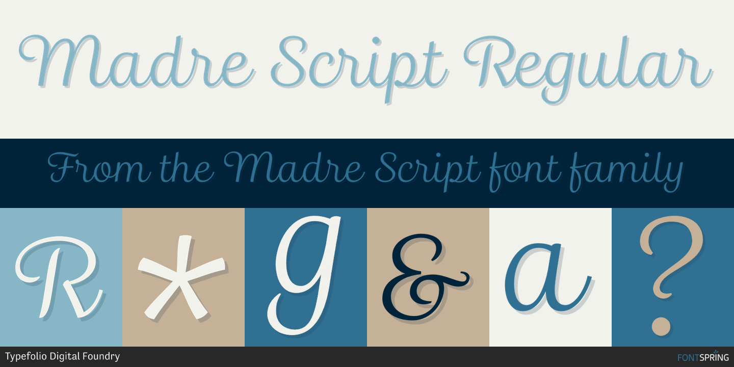 Fonts similar to Madre Script