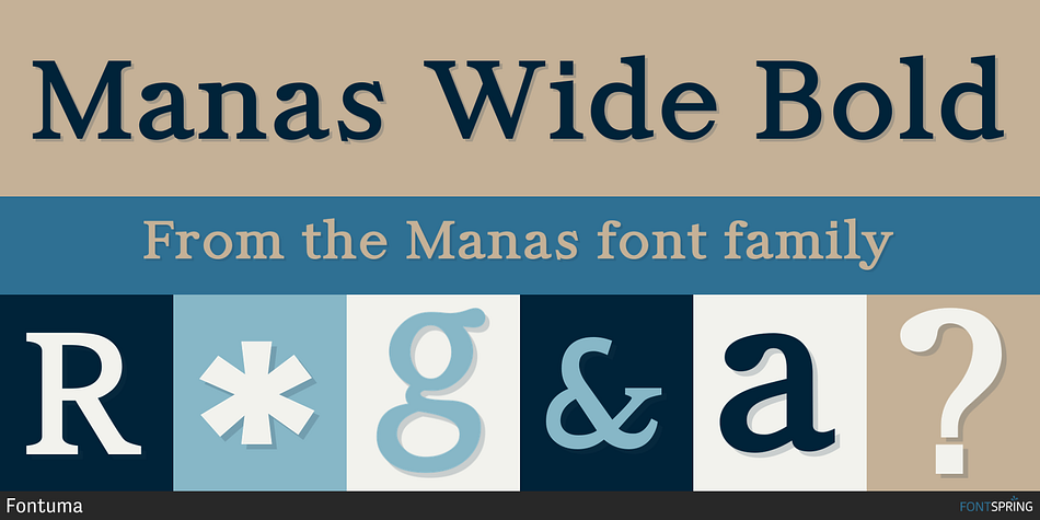 Manas Wide Bold Font
