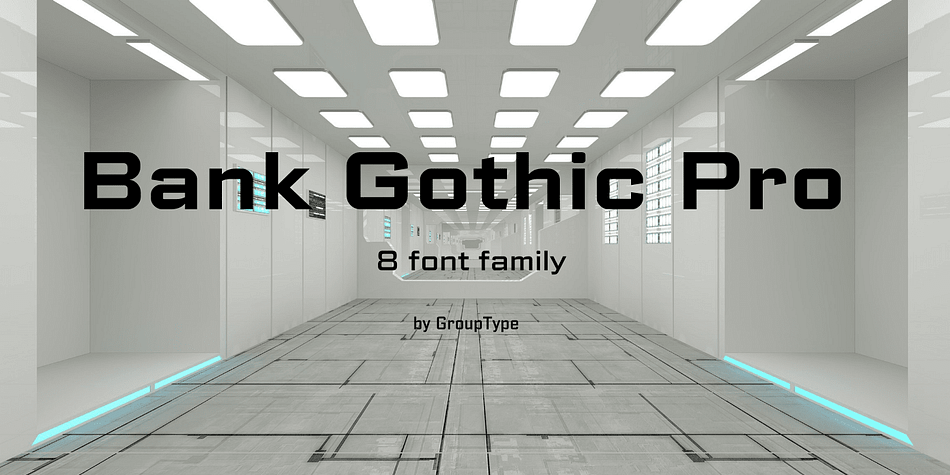 Bank Gothic GT Font Family by FontHaus - Fontspring