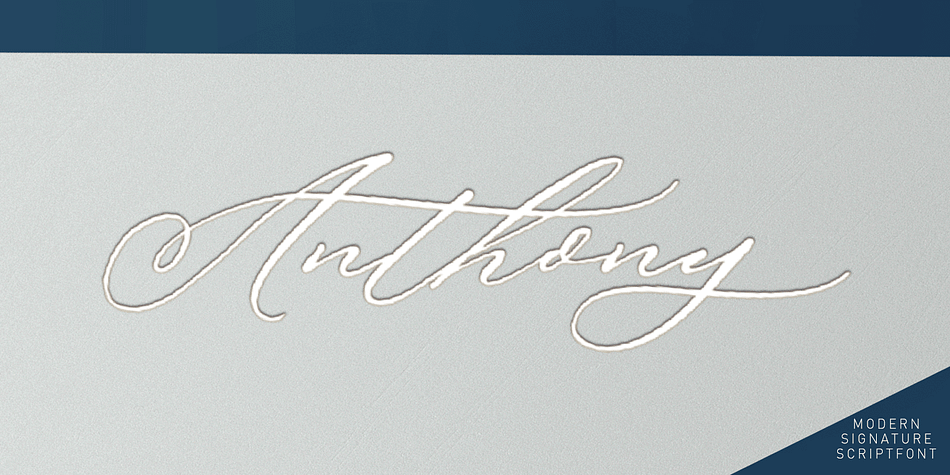 Anthony script Font