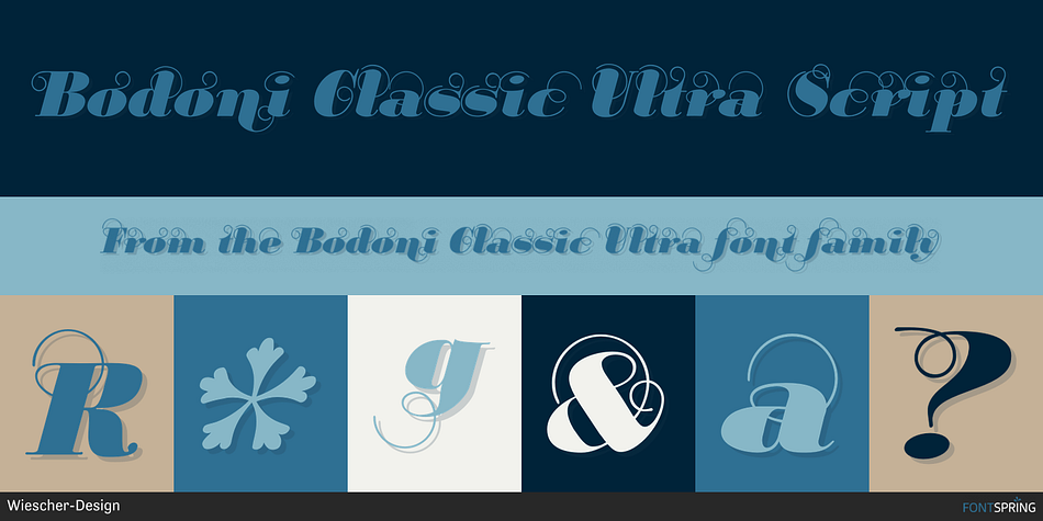 Bodoni Classic Ultra Script Font