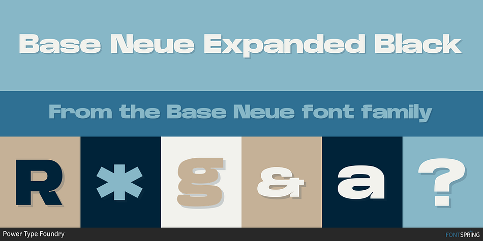 Base Neue Expanded Black Font