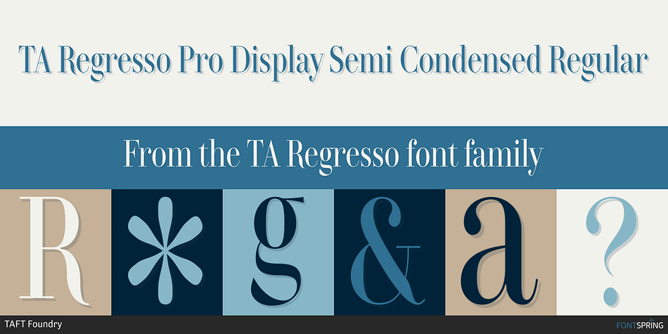 TA Regresso Pro Display Semi Condensed Regular Font